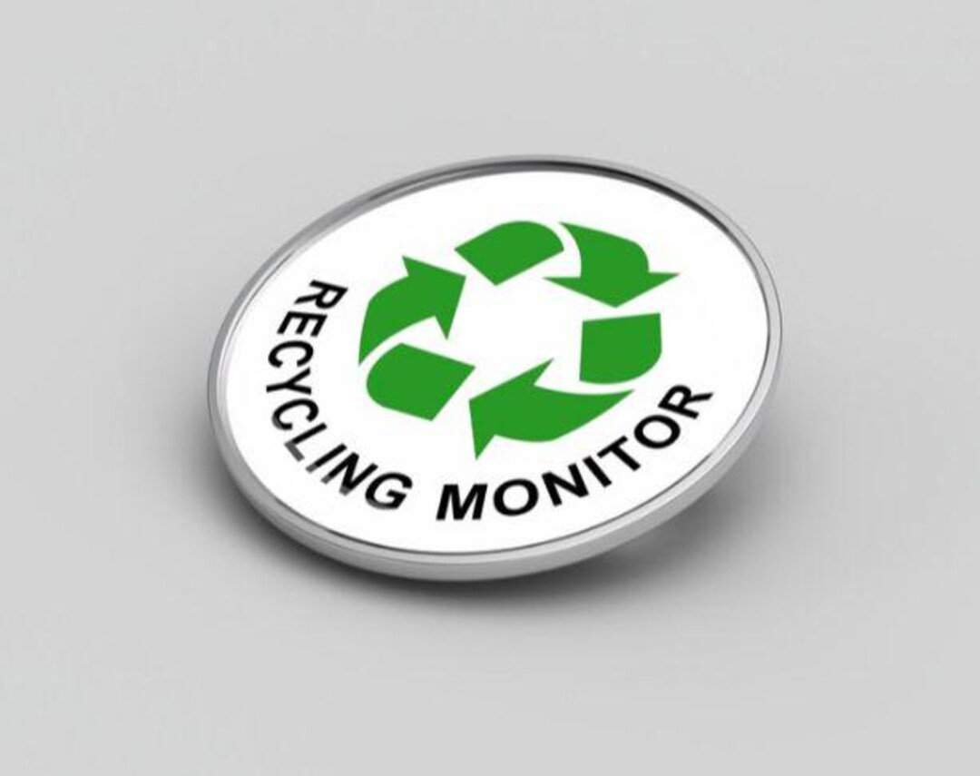 Pack of 10 Recycling Monitor Pin Badges - Etsy