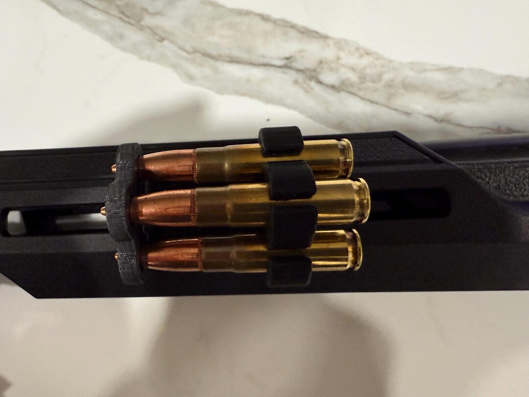 300 Blackout M-LOK 3 Round Bullet Quiver Shell Holder- 3D Printed ...