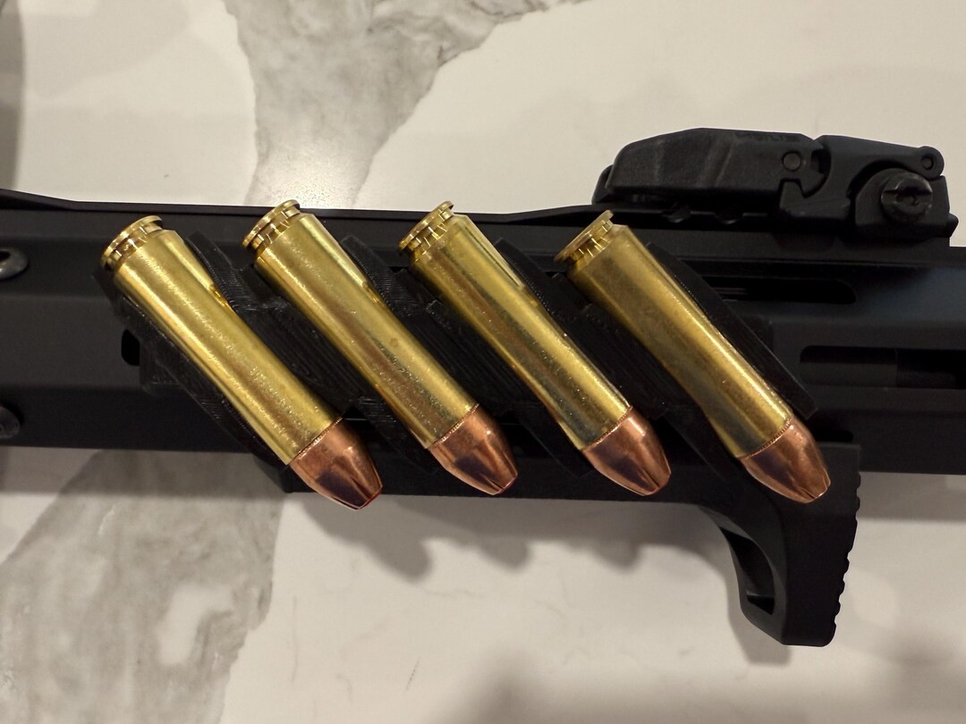 450 Bushmaster M-LOK Bullet Quiver Shell Holder- 3D Printed. Comes With ...