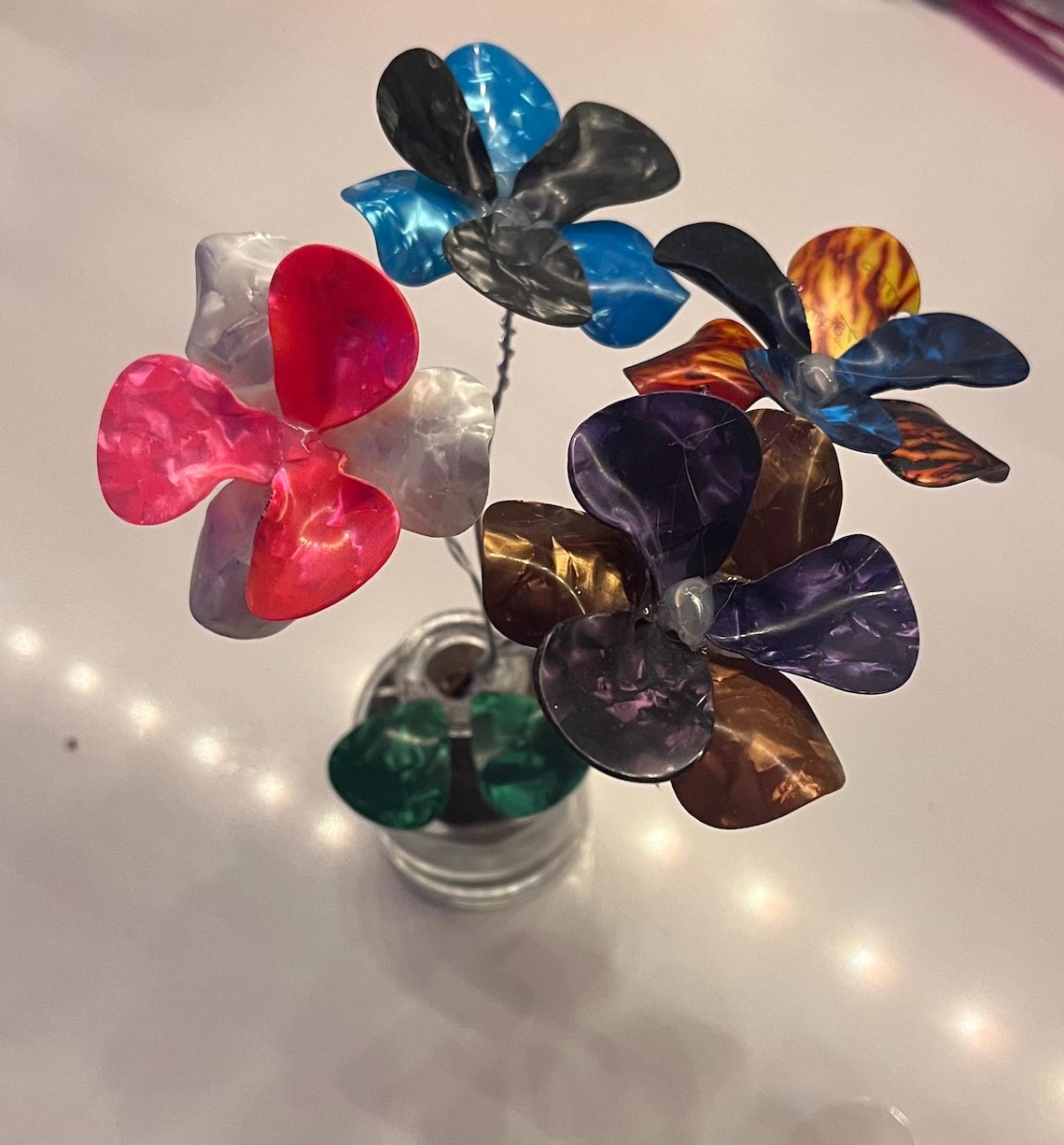 Guitar Pick Flowers - Etsy