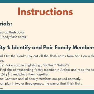 Family Game Flash Card - Etsy