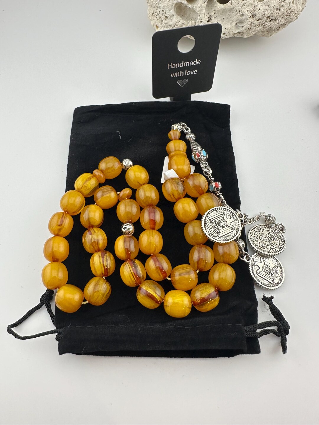 Collectible MISKY 33 Beads Islamic Prayer Rosary,misbah, Bekalite ...