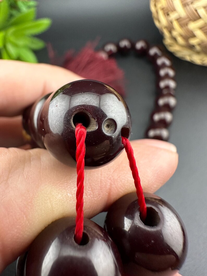 Collectible High Quality Vintage Cherry FATURAN 33 Worry Beads Muslim Prayer Rosary,tasbih, Gift ...