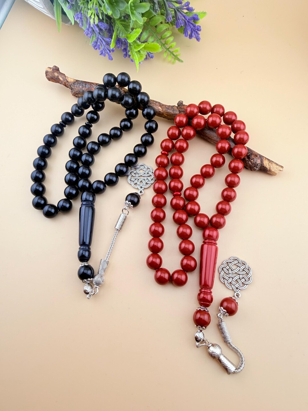 Islamic Prayer Rosary 45-bead Tasbih, Misbah, Set of Two N712 مسباح ...
