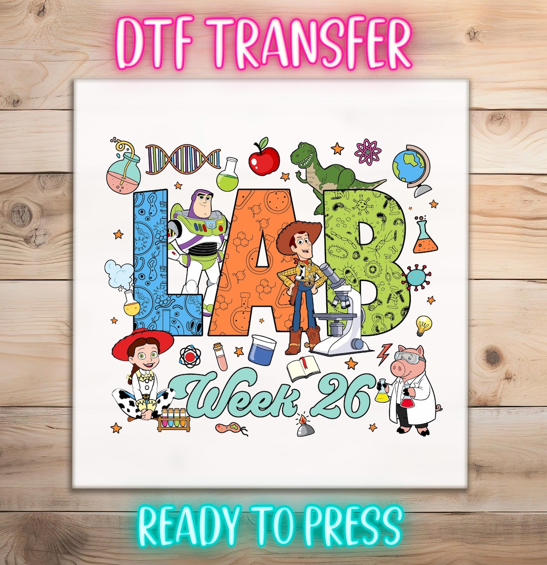 Toy Story Lab Week DTF, Disney Inspired Gifts, School Design, Ready to ...