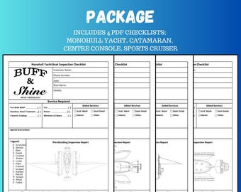 Boat Detailing Checklist - Etsy