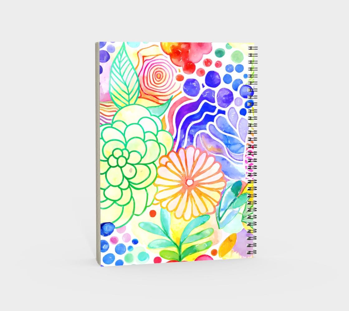 Fun Patterns Spiral Notebook Gift - Etsy