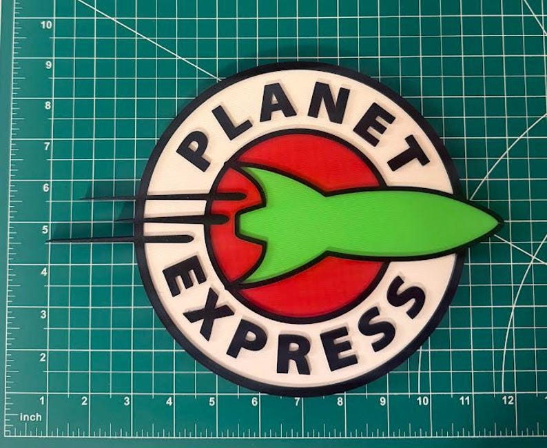 Planet Express Logo Wall Art | Decal | Decoration - Etsy
