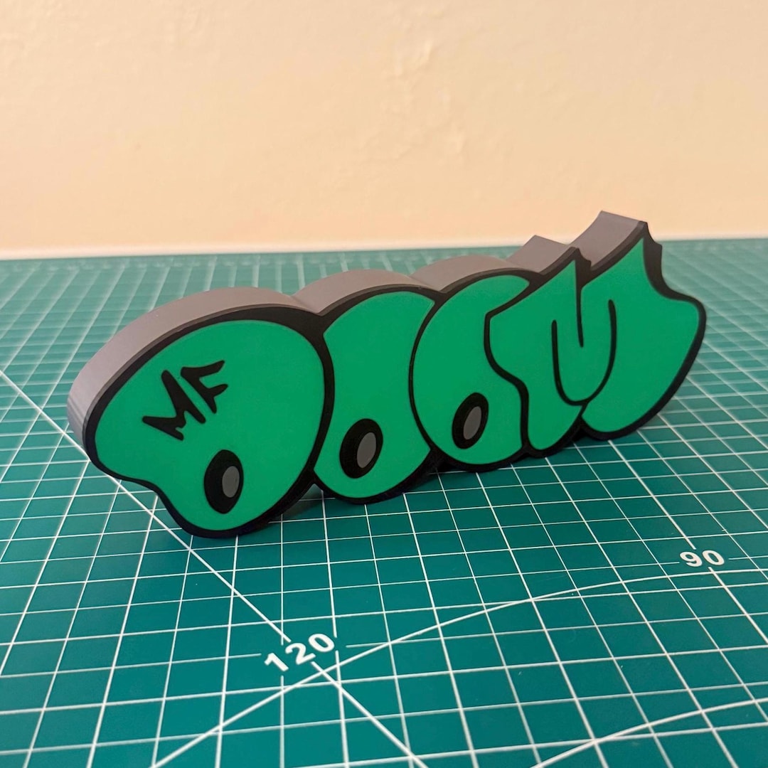 MF DOOM Graffiti | Wall Art | Desk Art | 3D Print - Etsy