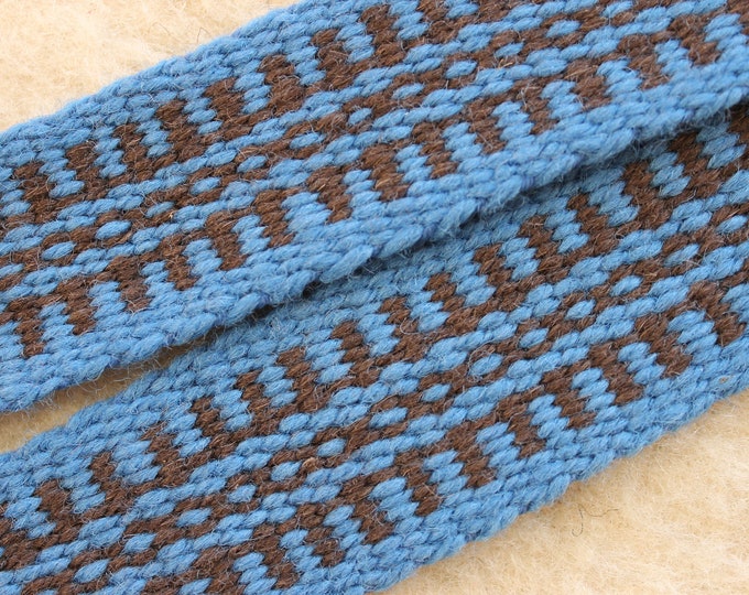 Sash, Handwoven Wool, Strap for Historic Costume, Medieval or Fur Trade ...