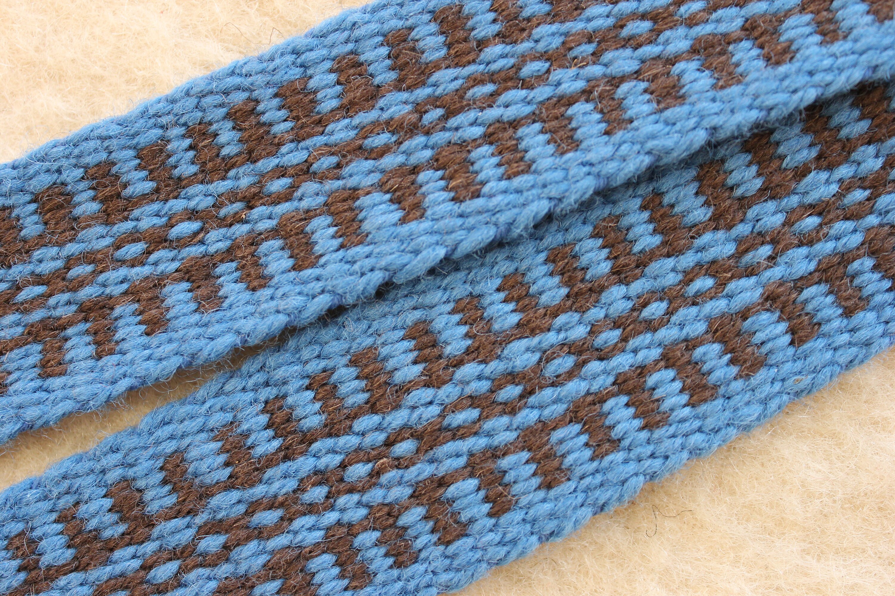 Sash, Handwoven Wool, Strap for Historic Costume, Medieval or Fur Trade ...