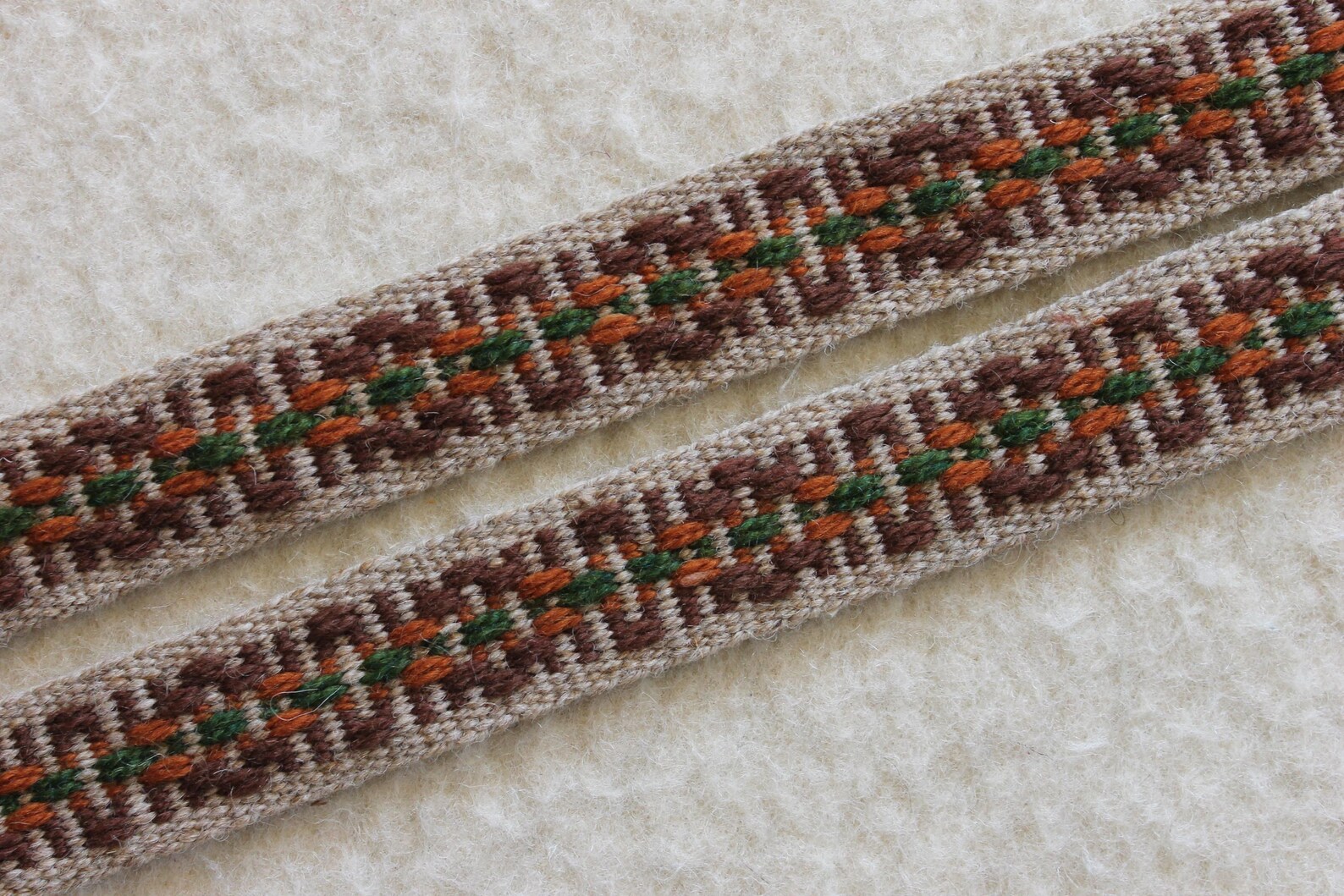 Handwoven Wool Strap or Sash for Historic Costume, Medieval or Fur ...