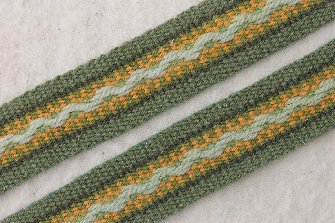 Sash, Handwoven Wool, Strap for Historic Costume, Medieval or Fur Trade ...