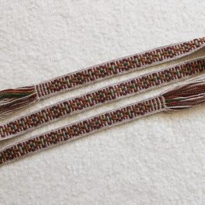 Handwoven Wool Strap or Sash for Historic Costume, Medieval or Fur ...