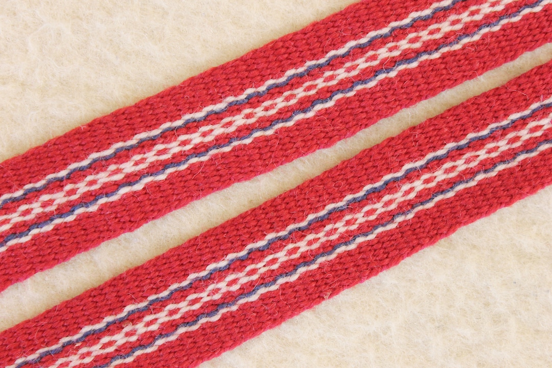 Sash, Handwoven Wool, Strap for Historic Costume, Medieval or Fur Trade ...