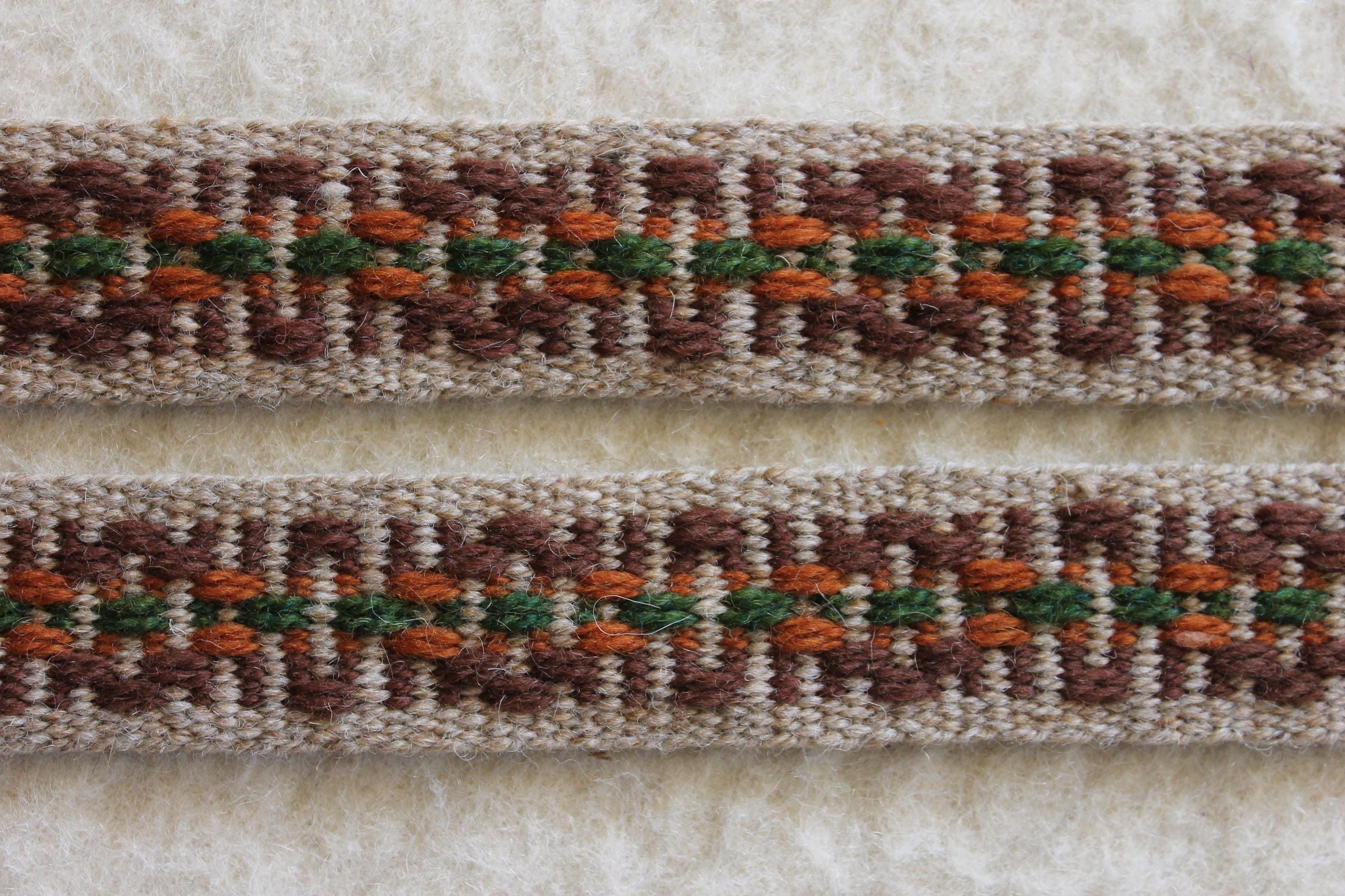 Handwoven Wool Strap or Sash for Historic Costume, Medieval or Fur ...