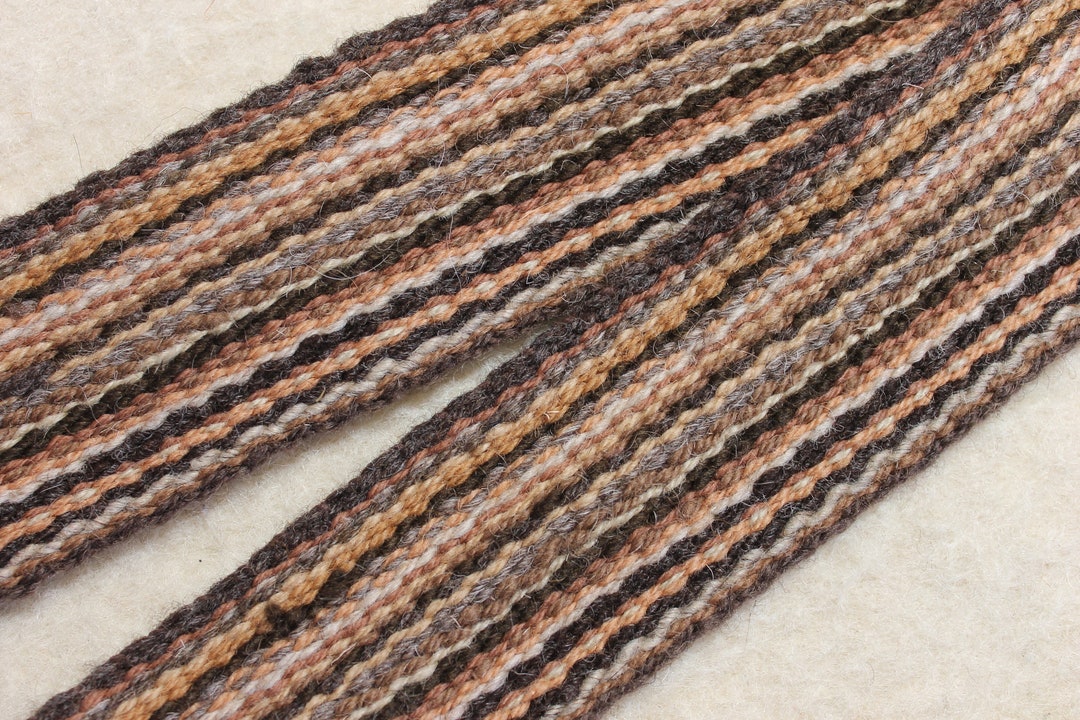 Sash, Handwoven Wool, Strap for Historic Costume, Medieval or Fur Trade ...