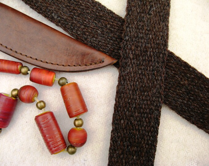 Woven Powder Horn Strap Hanspun and Handwoven Wool - Etsy