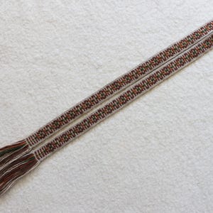 Handwoven Wool Strap or Sash for Historic Costume, Medieval or Fur ...