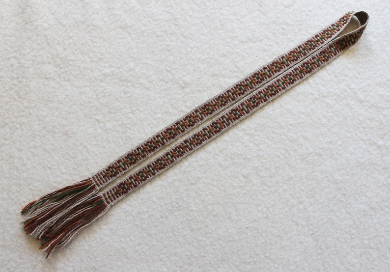 Handwoven Wool Strap or Sash for Historic Costume, Medieval or Fur ...