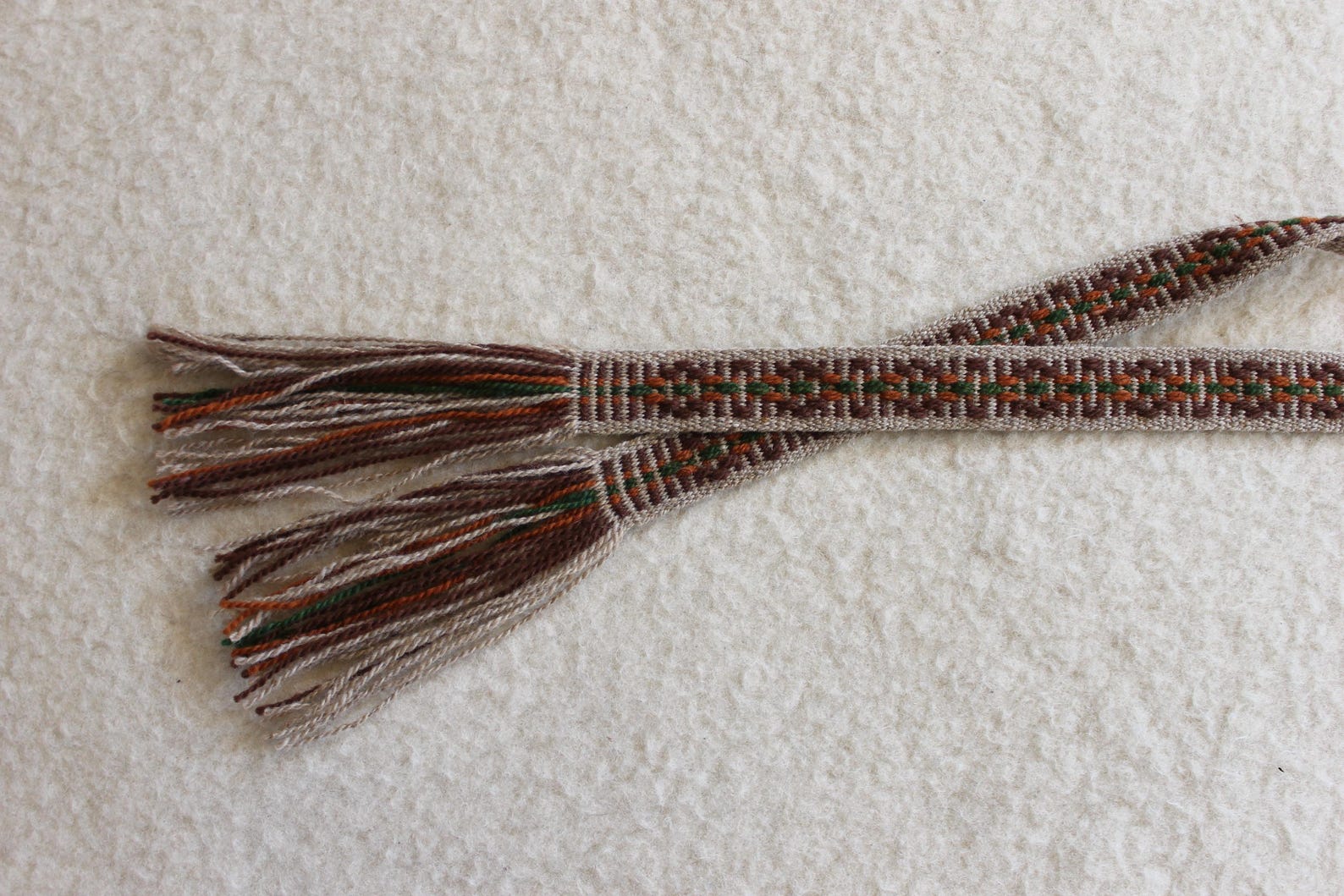 Handwoven Wool Strap or Sash for Historic Costume, Medieval or Fur ...