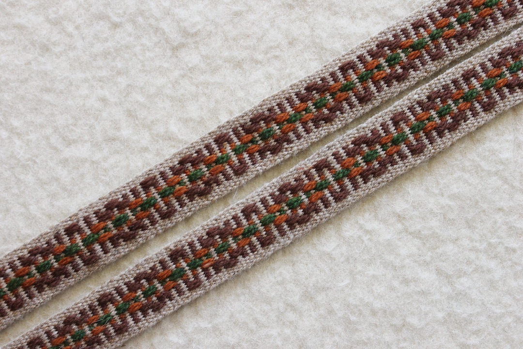 Handwoven Wool Strap or Sash for Historic Costume, Medieval or Fur ...