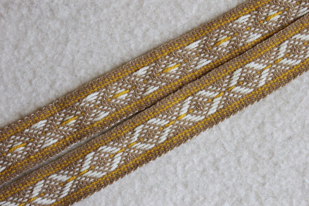 Patterned Wool Sash/strap for Historic Costume, Ladies Sash, Historic ...