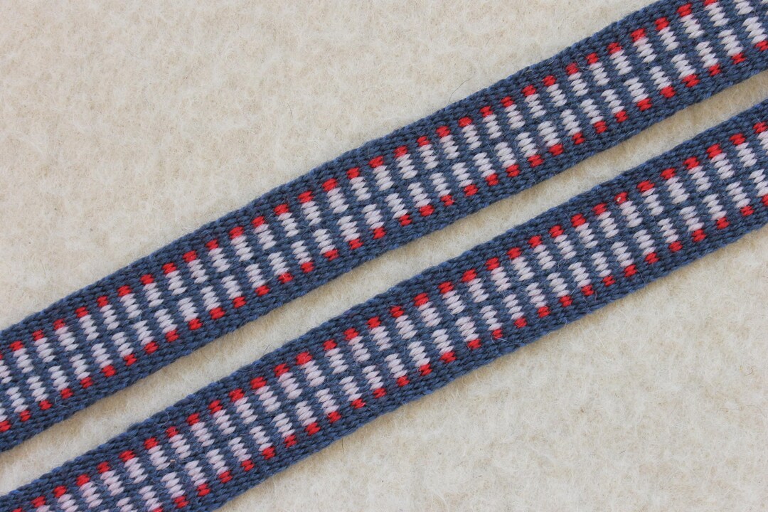 Sash, Handwoven Wool, Strap for Historic Costume, Medieval or Fur Trade ...