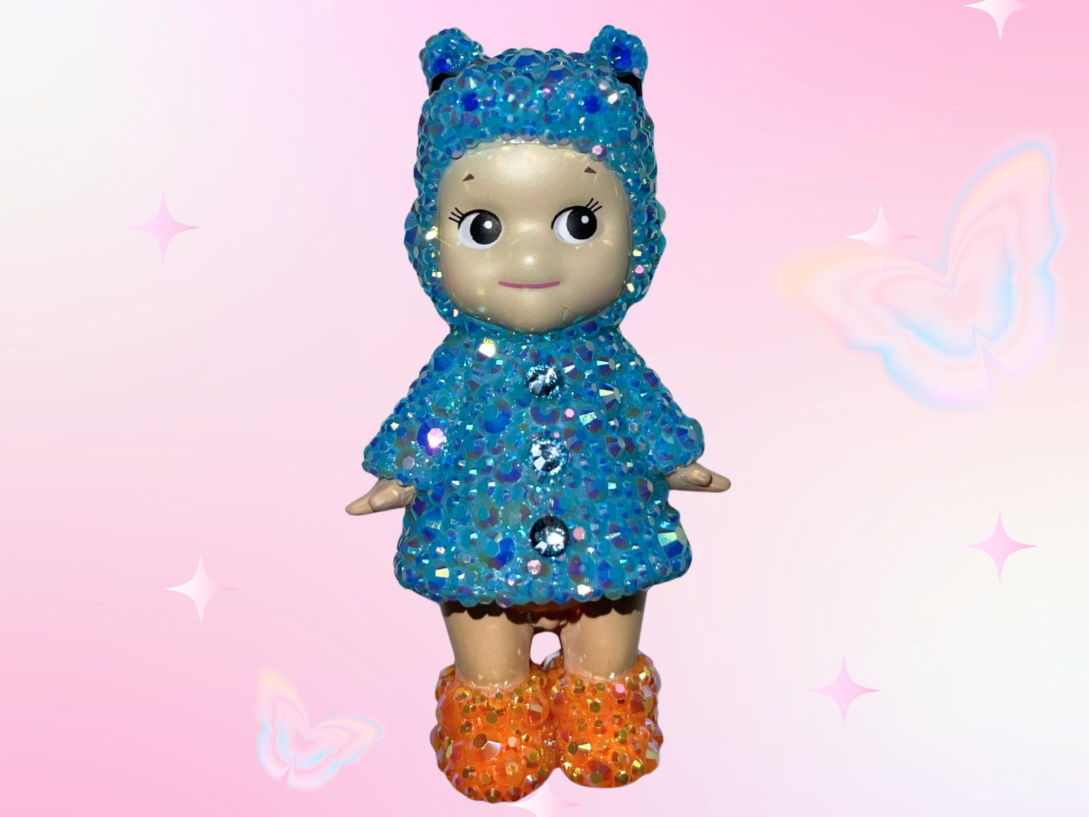 Bedazzled Sonny Angel Hippopotamus Figure – Handmade Kawaii Charm ...