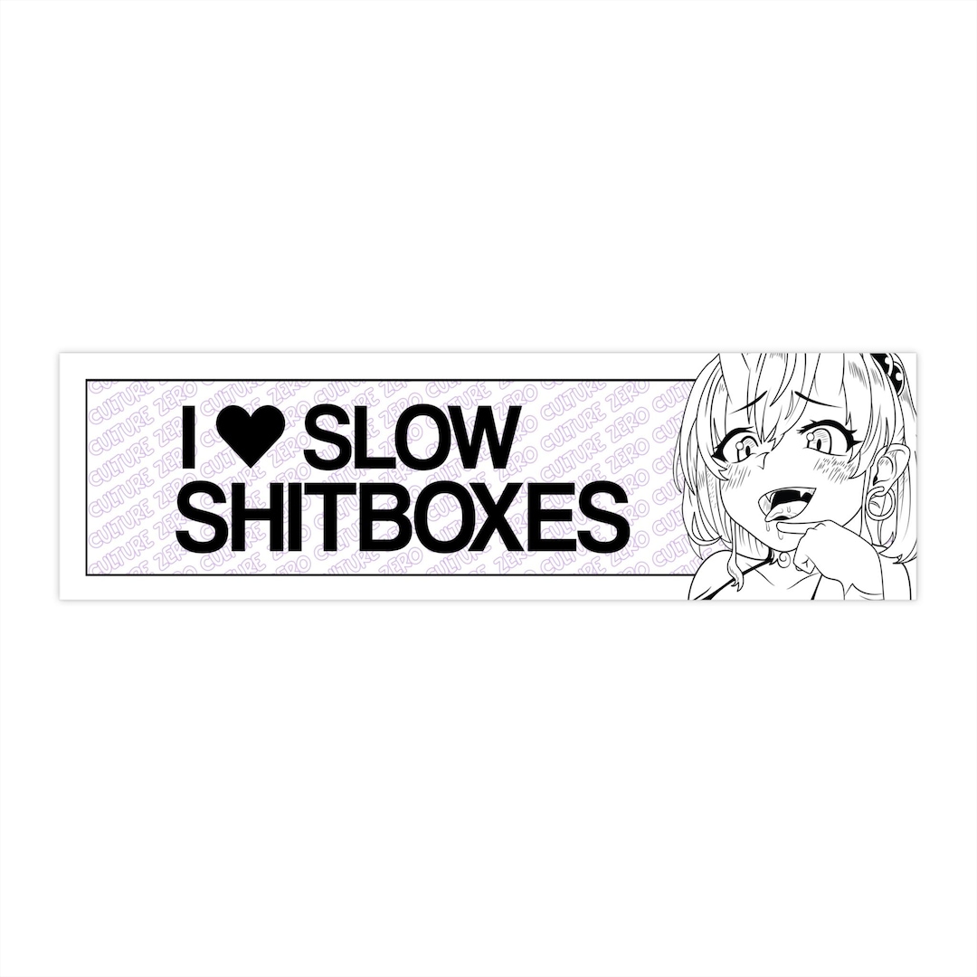 Car Appreciation Vinyl Slap Sticker | Anime | Waterproof Sticker | Car ...