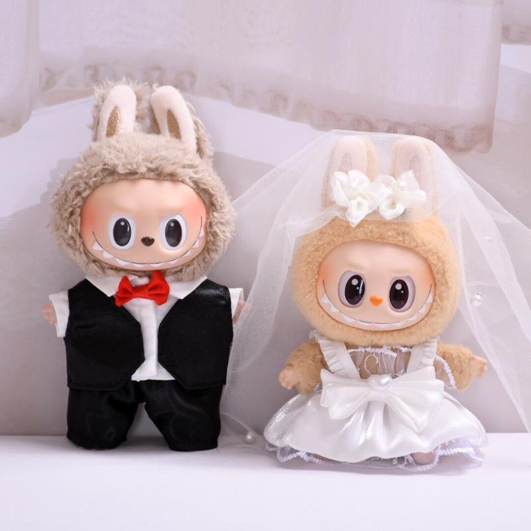 Labubu Wedding Dress and Groom Suit Set| Wedding Gown| Groom Suit ...