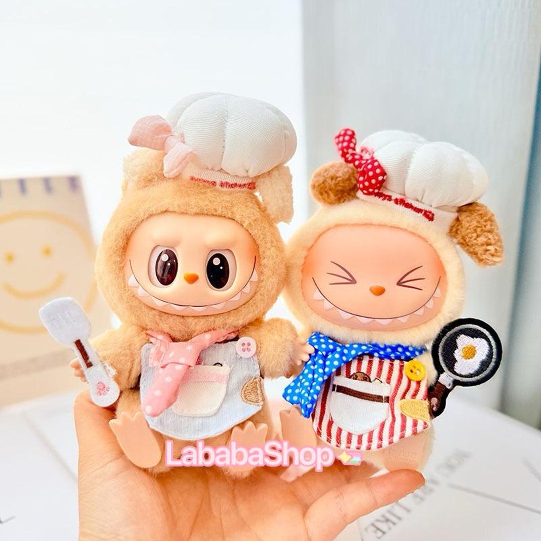 Labubu Chef Outfit ONLY (no Doll)| Chef Hat,apron,pan| Birthday Gift ...