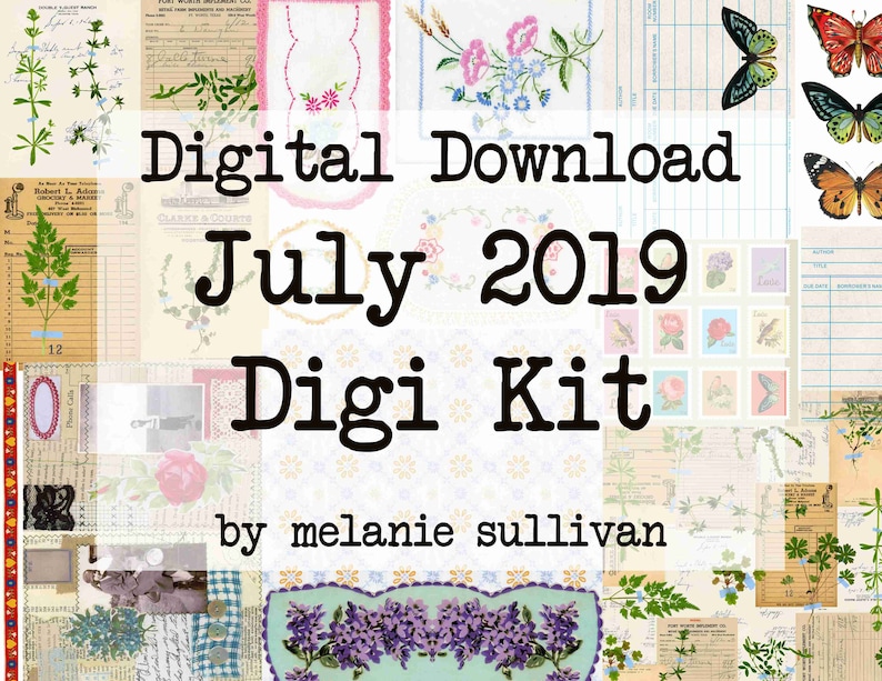 Digital Download: July 2019 Digi Kit by Melanie Sullivan - Etsy