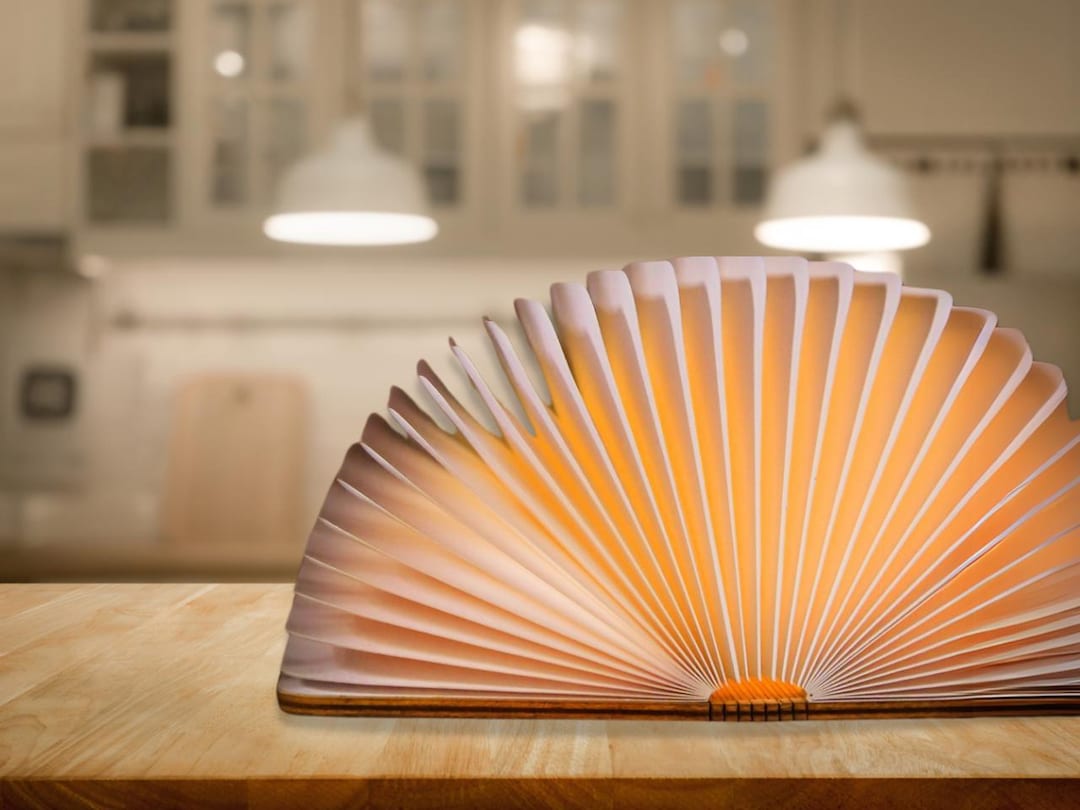 Creative Gifts LED Book Light Folding Book Light Charging Night Light ...