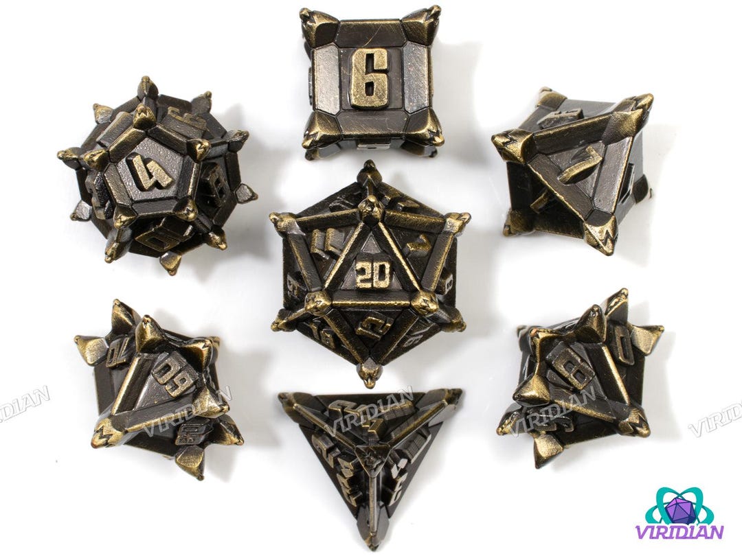 Caltrops (shiny Bronze) | Spikey, Mine-like, Yellow-brown Aged ...