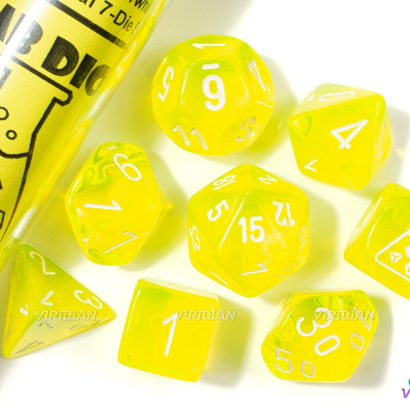 Neon Dice - Etsy