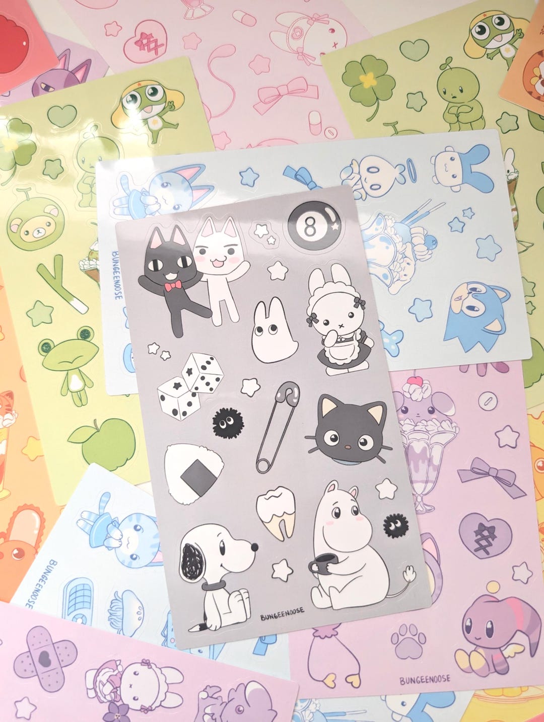 6 Inch Black Fandom Deco Vinyl Sticker Sheet - Etsy