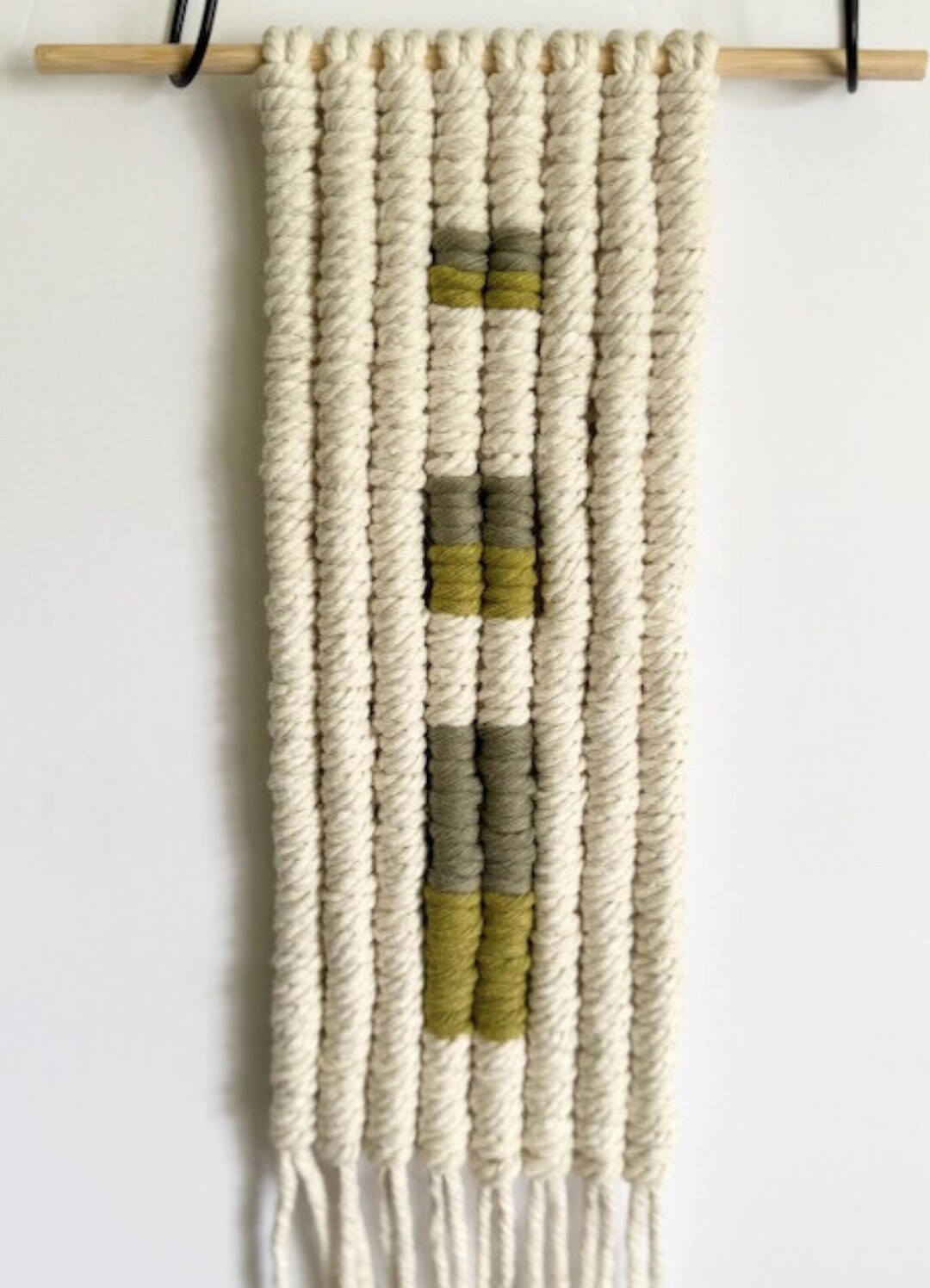 Small Color Block Boho Macrame Wall Hanging - Etsy