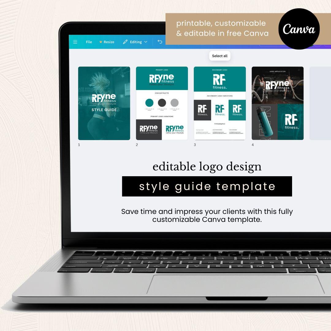 Editable Logo Design Style Guide Template – Perfect for Designers - Etsy