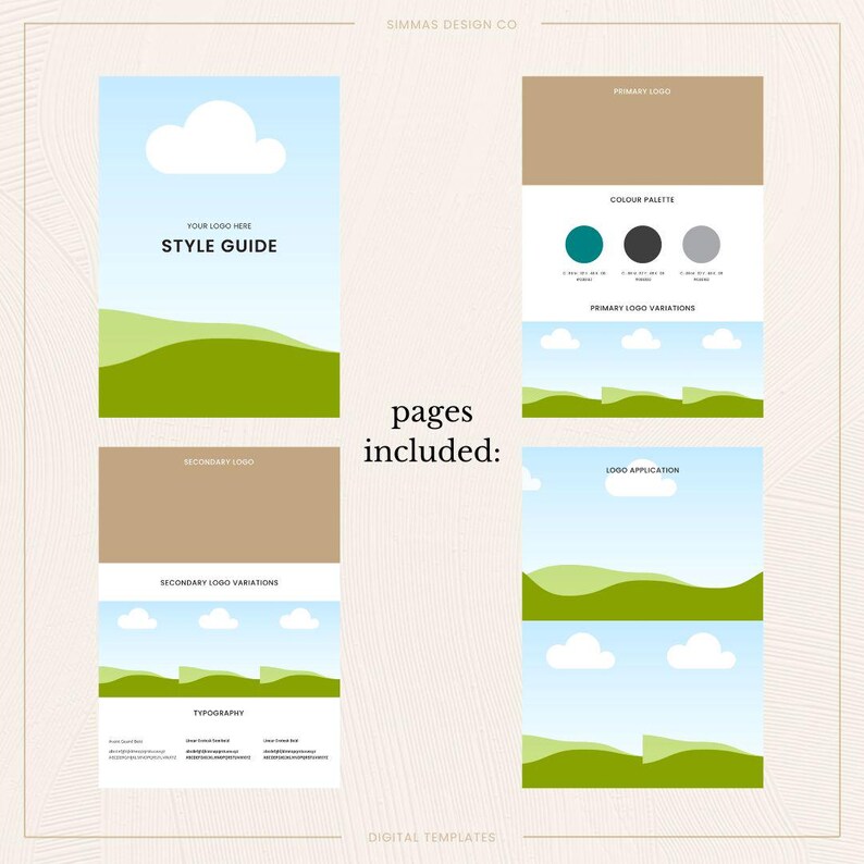 Editable Logo Design Style Guide Template – Perfect for Designers - Etsy