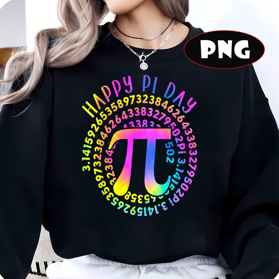 Happy Pi Day Kids Math Teachers Student Professor Tie Dye Png, 3.14 Pie ...