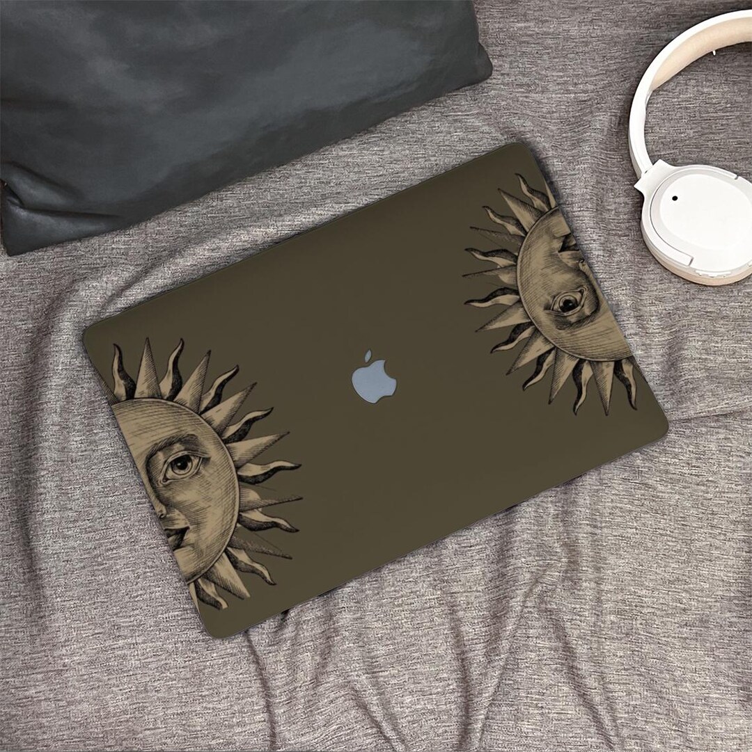 Vintage Sun Eyes New MacBook Case, Hard Laptop Case for MacBook Air15 ...