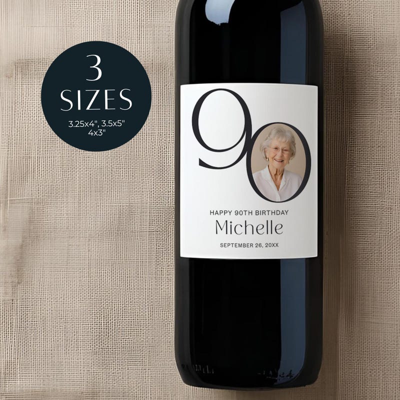 90th Birthday Labels - Etsy