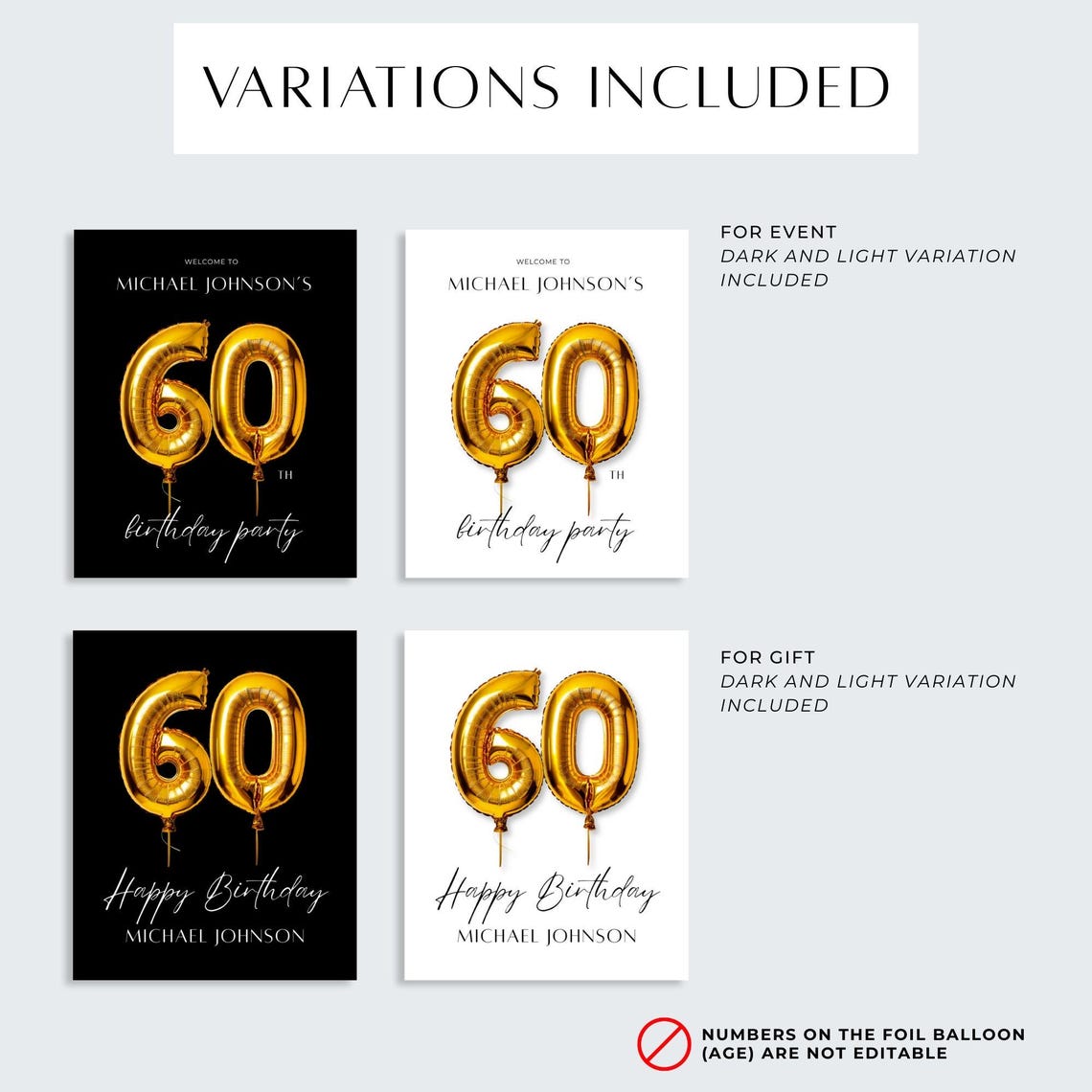 Editable 60th Birthday Wine Label Canva Template, Bottle Sticker ...