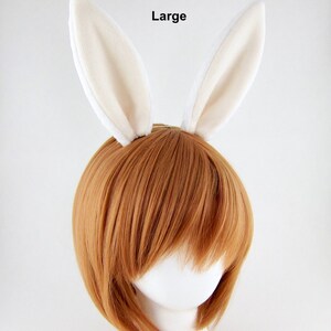 White Rabbit Ears Hair Clips White Bunny Ears - Etsy