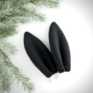Black Bunny Ears Rabbit Hair Clips Bunny Cosplay - Etsy