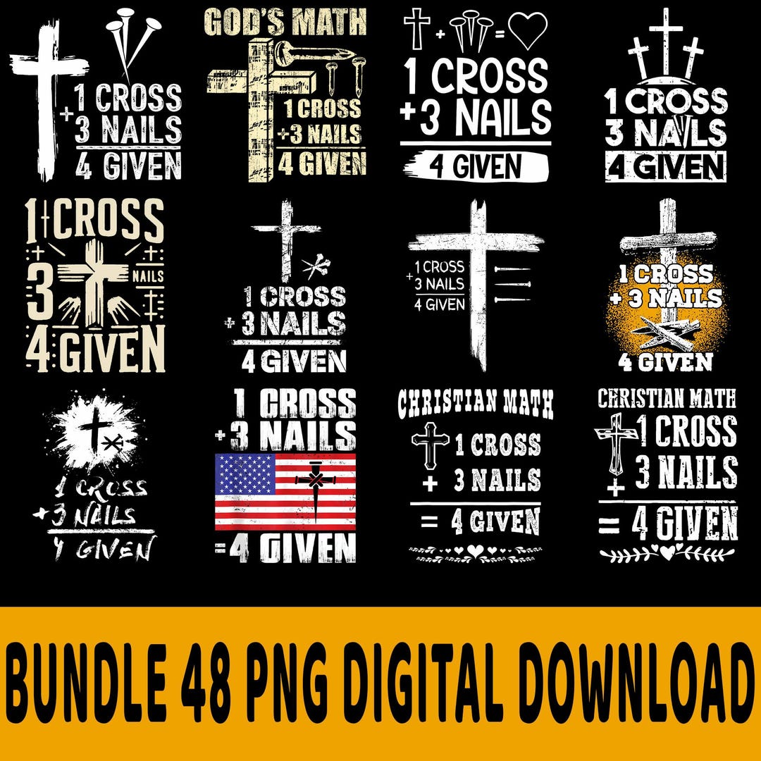 1 Cross 3 Nails 4 Given Christian Easter Png Jesus Easter Cross Bible ...