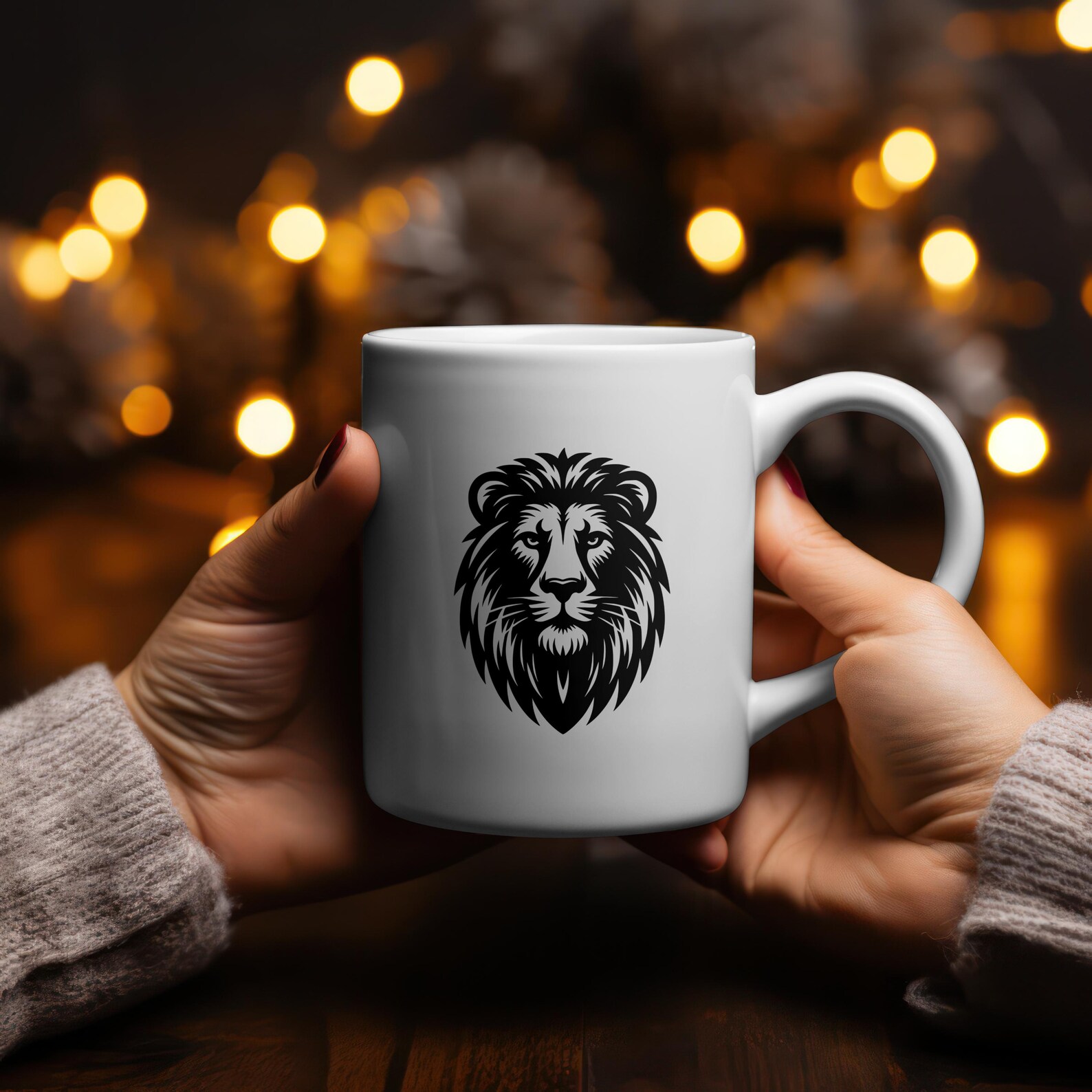 Lion Head Design Svg & Png,lion Svg,clipart Image,lion Vector Image ...