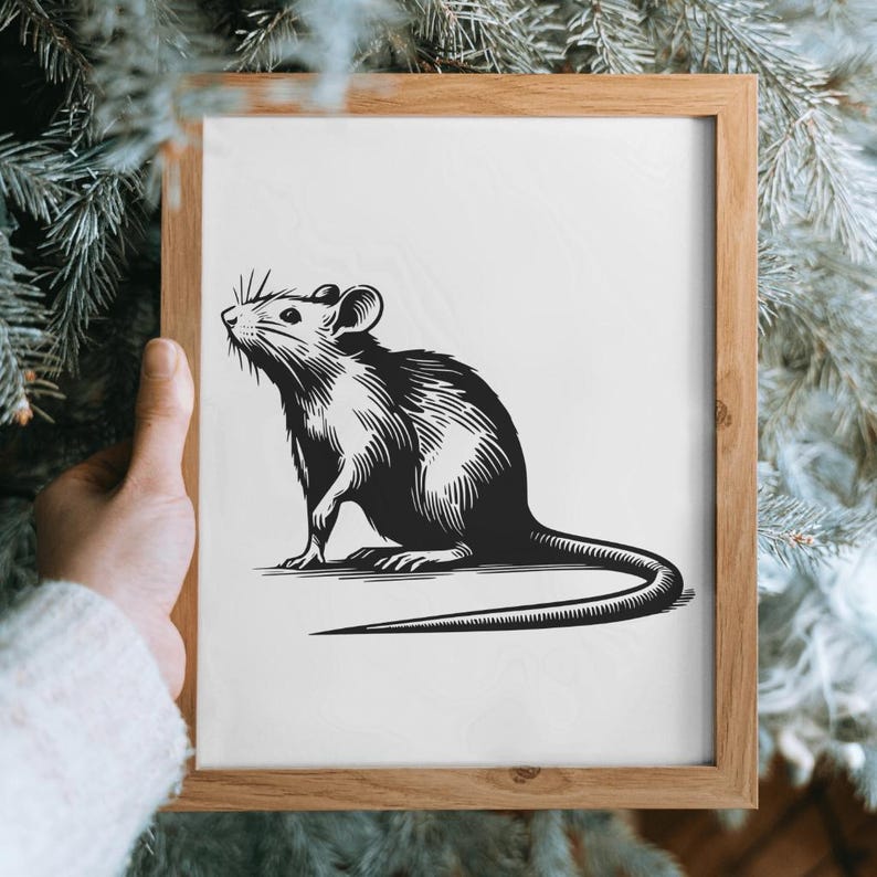 Mouse Rat Svg Png Pdf Jpg,rat Clipart,rat Vector Image,rat Silhouette ...