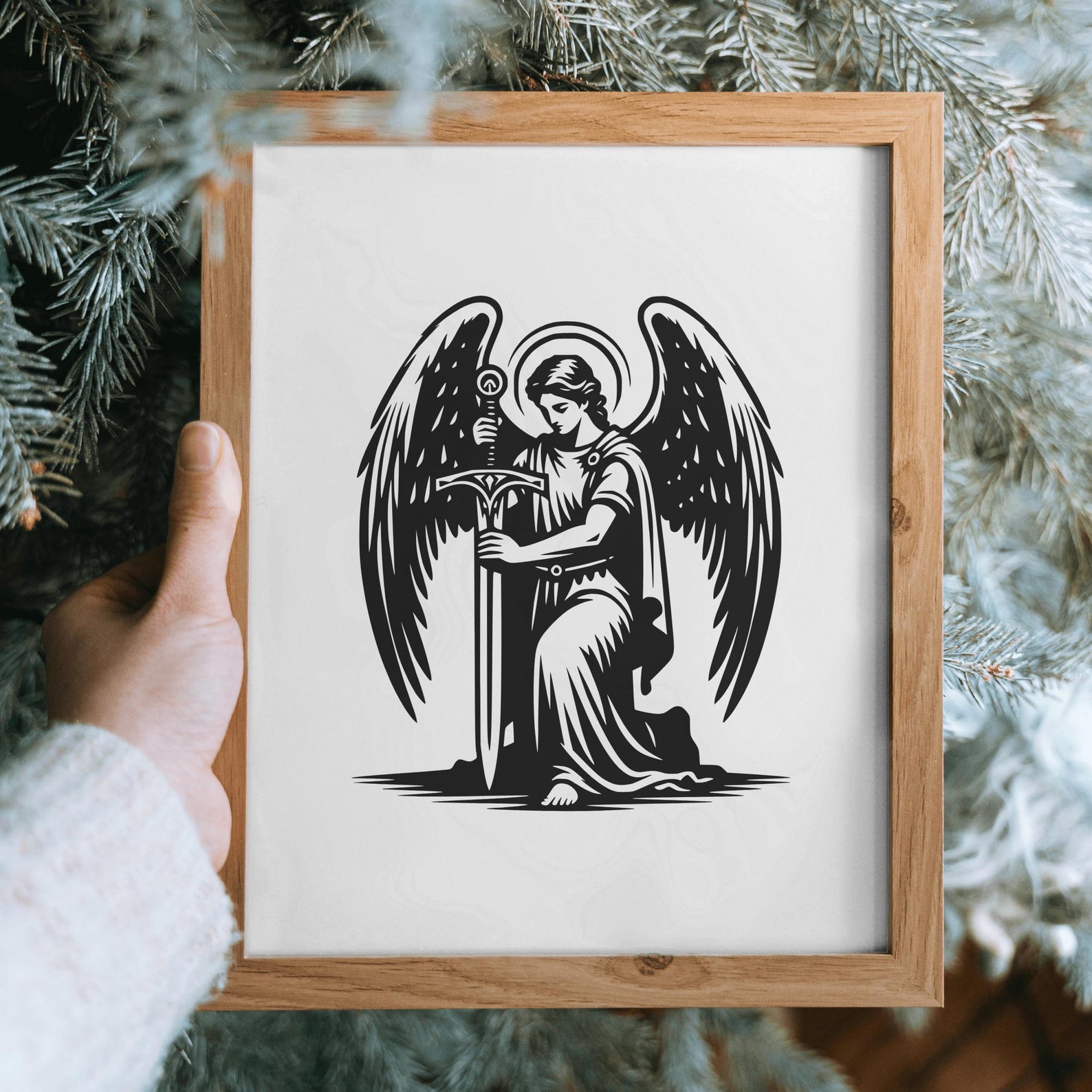 Archangel St. Michael SVG: PNG, Religious Clipart, Vector, Laser Cut ...